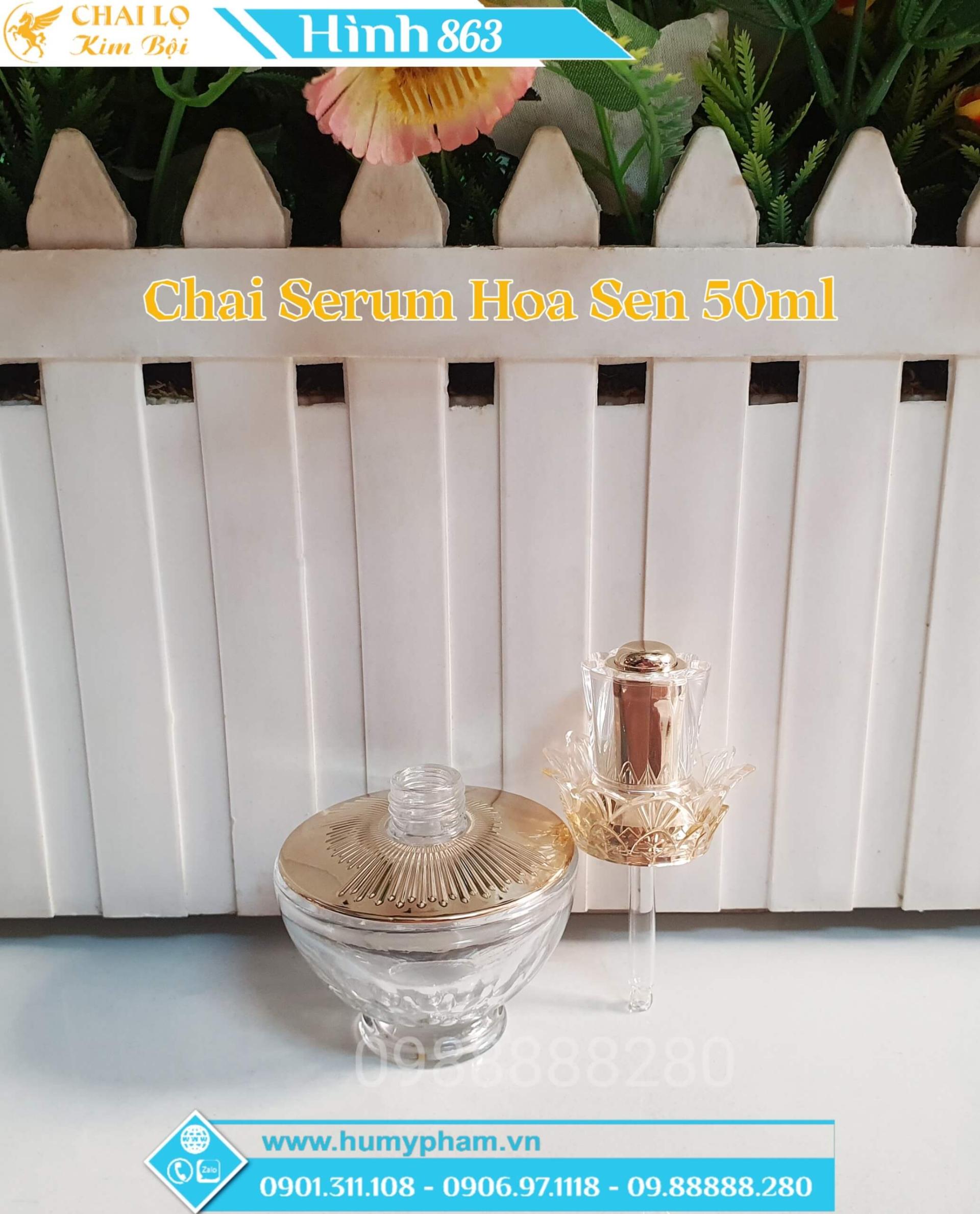 CHAI SERUM HOA SEN 50ML CAO CẤP