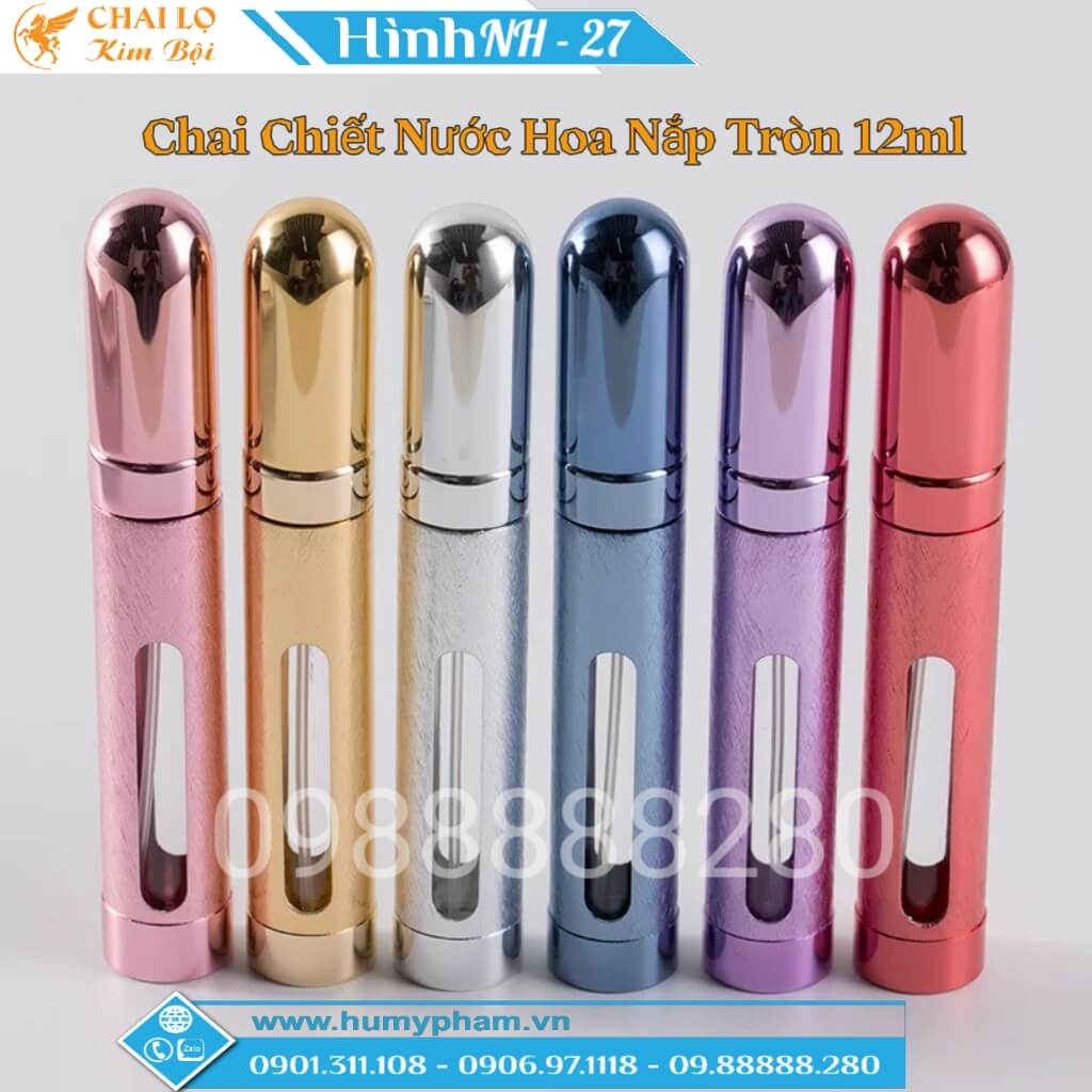 CHAI CHIẾT NƯỚC HOA NẮP TRÒN 12ML